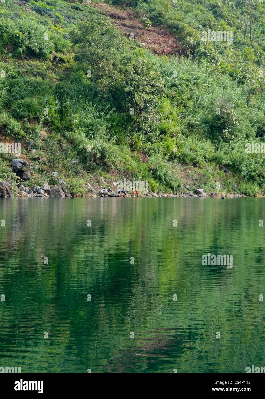 Beautiful view of Talang Lake, Solok Regency, West Sumatera, Indonesia ...