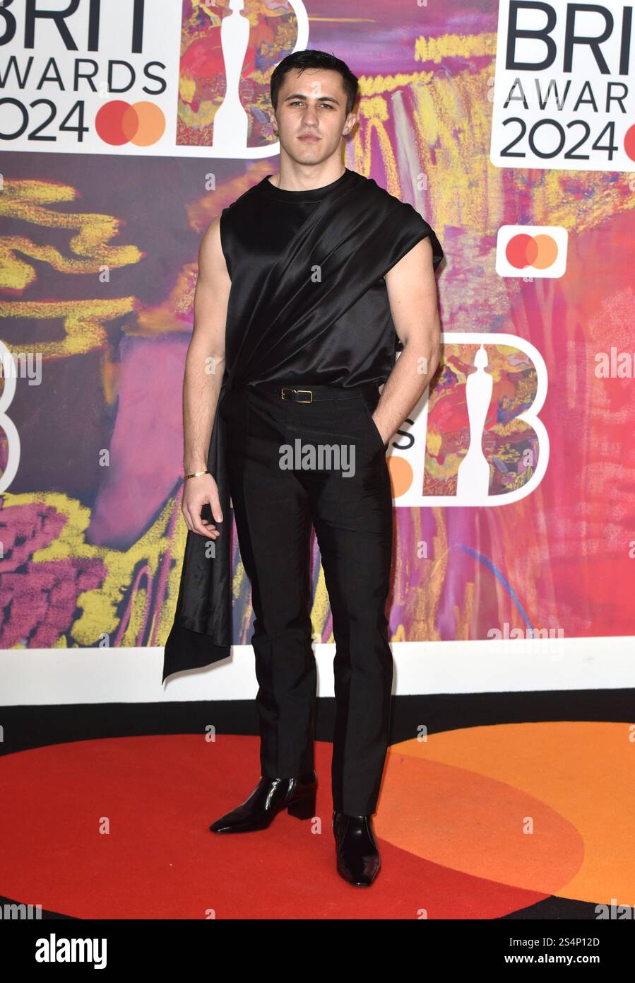 ***EDITORIAL USE ONLY*** Chris Olsen attends The BRIT Awards 2024 at ...