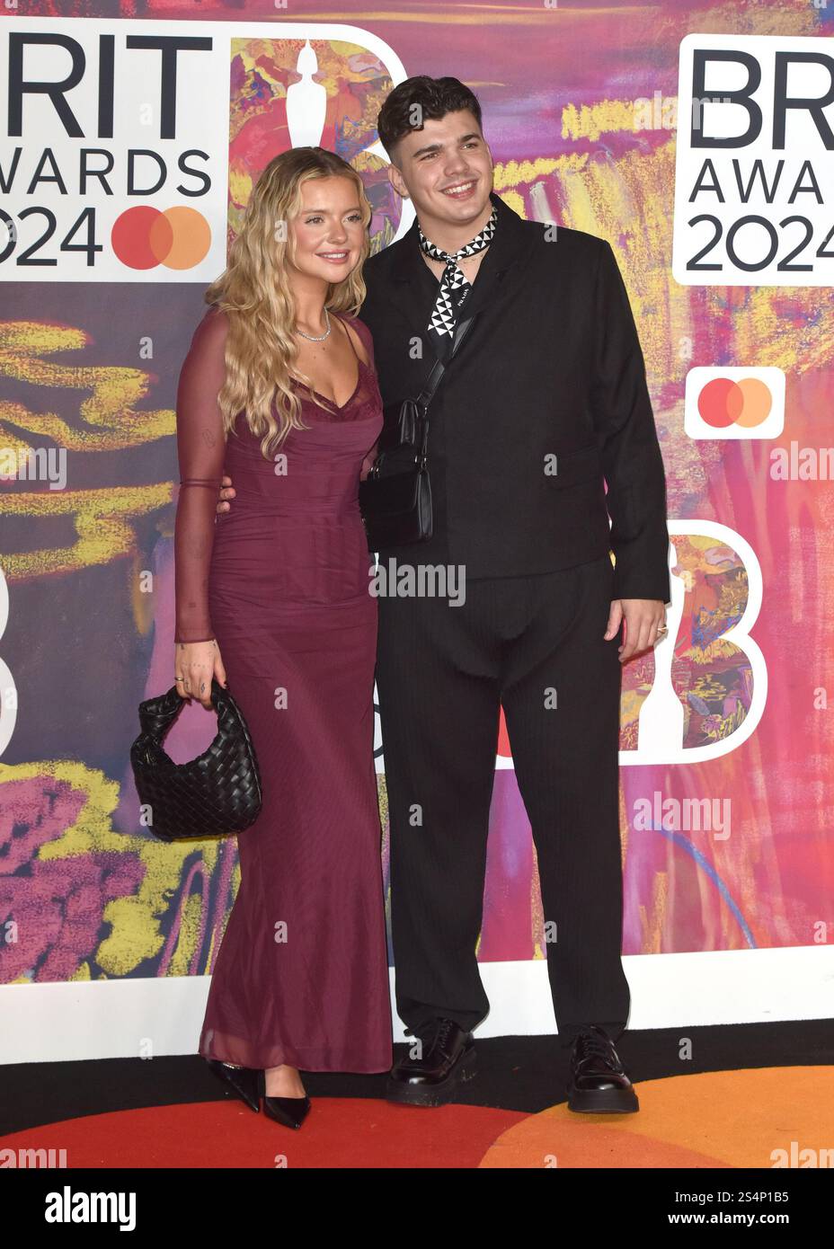 ***EDITORIAL USE ONLY*** Anna Maynard and Harry Clark attends The BRIT ...