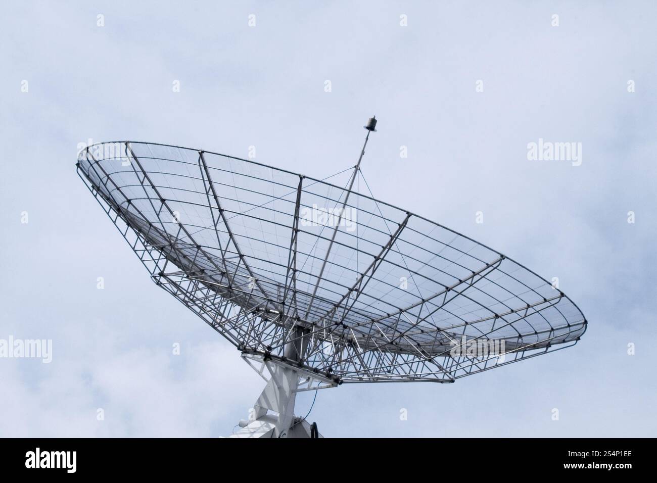 Communication radar on a cloudy sky. Communication radar Stock Photo ...