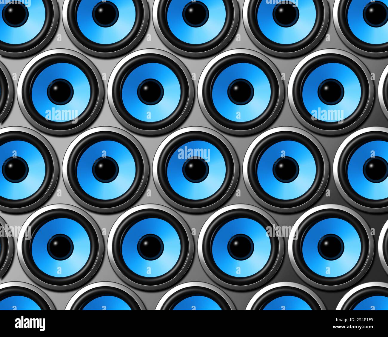 three dimensional blue speakers wall. blue speakers wall Stock Photo ...
