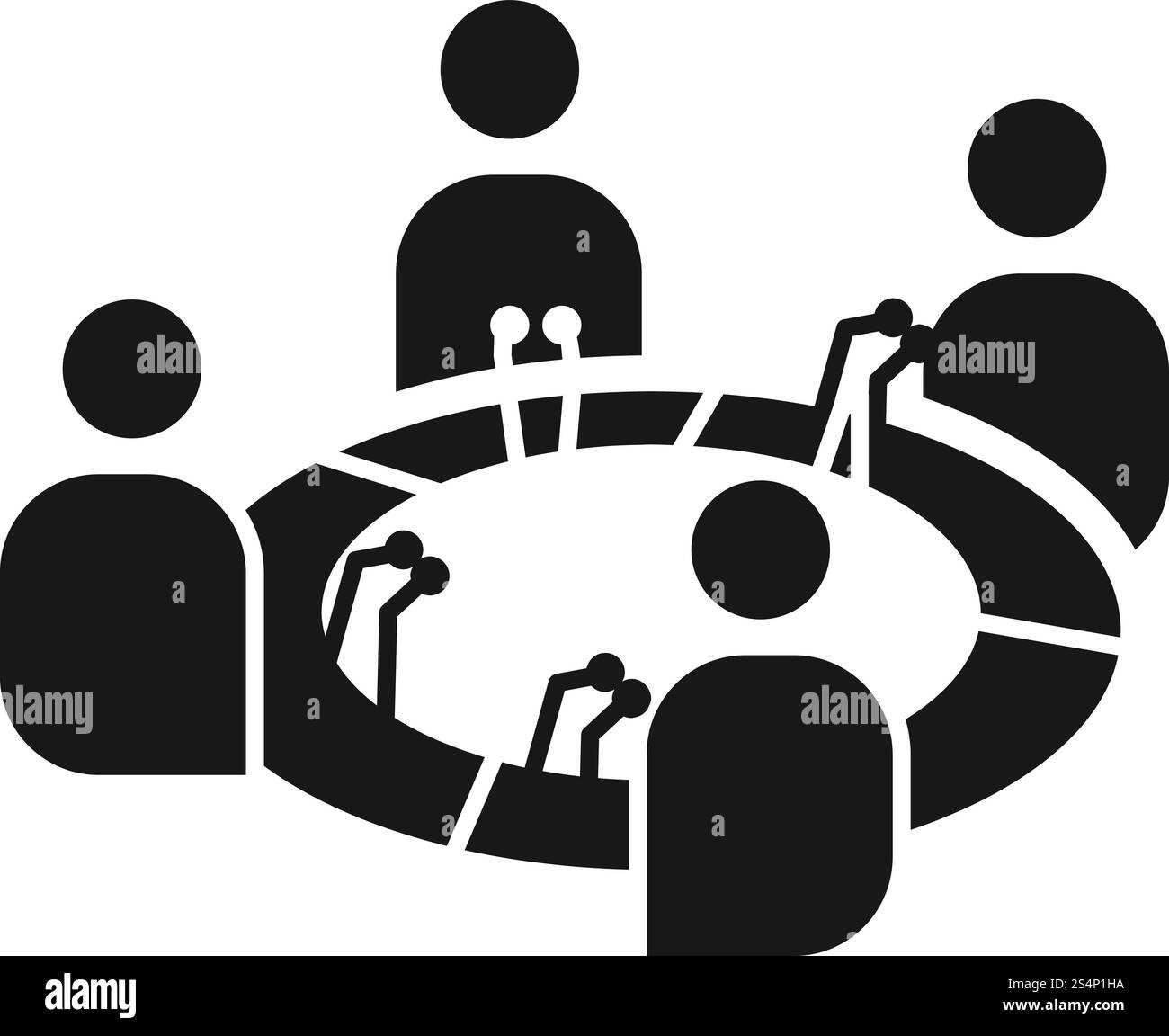 Conference cohesion icon. Simple illustration of conference cohesion ...