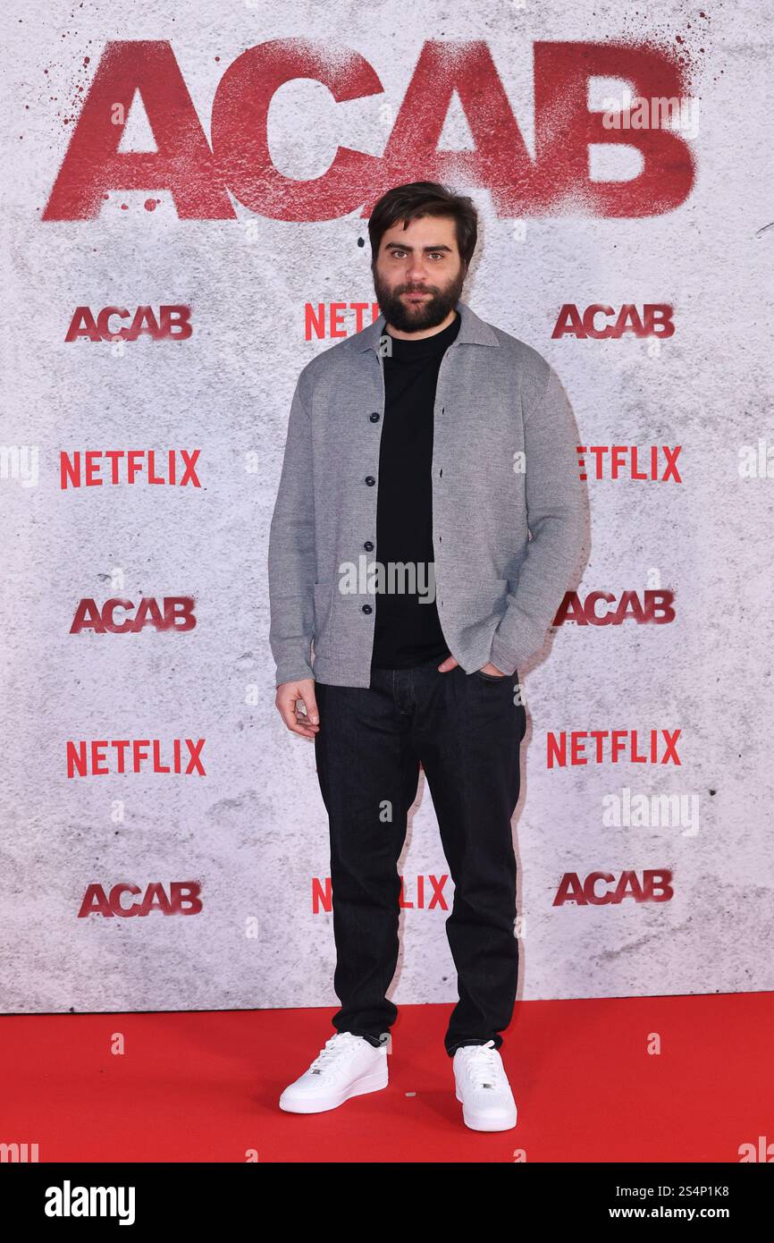 Rome, Barberini cinema, photocall Netflix series "ACAB". In the photo ...
