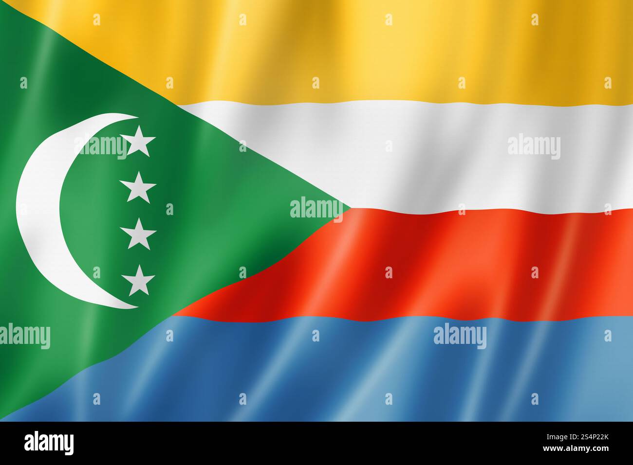 Satin texture comorian flag hi-res stock photography and images - Alamy