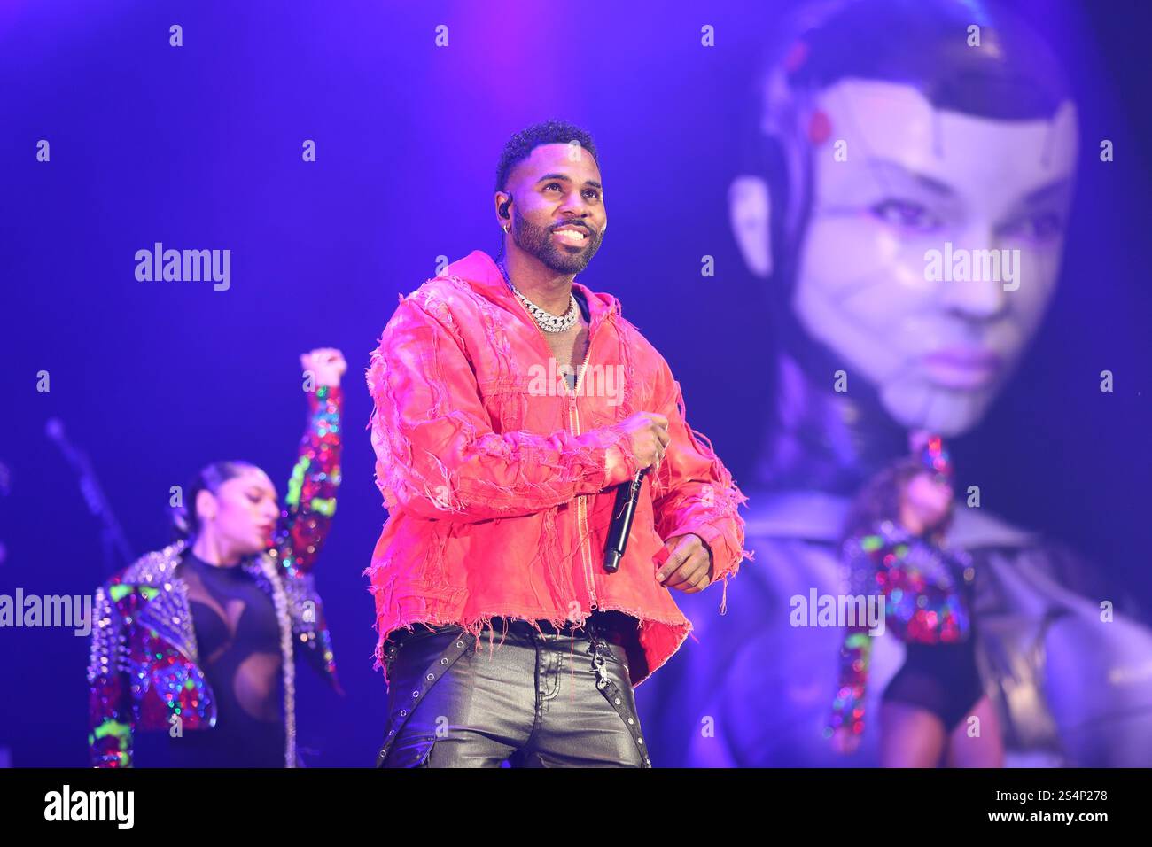 Jason Derulo performing at his Nu King World Tour at AO Arena on Sunday ...