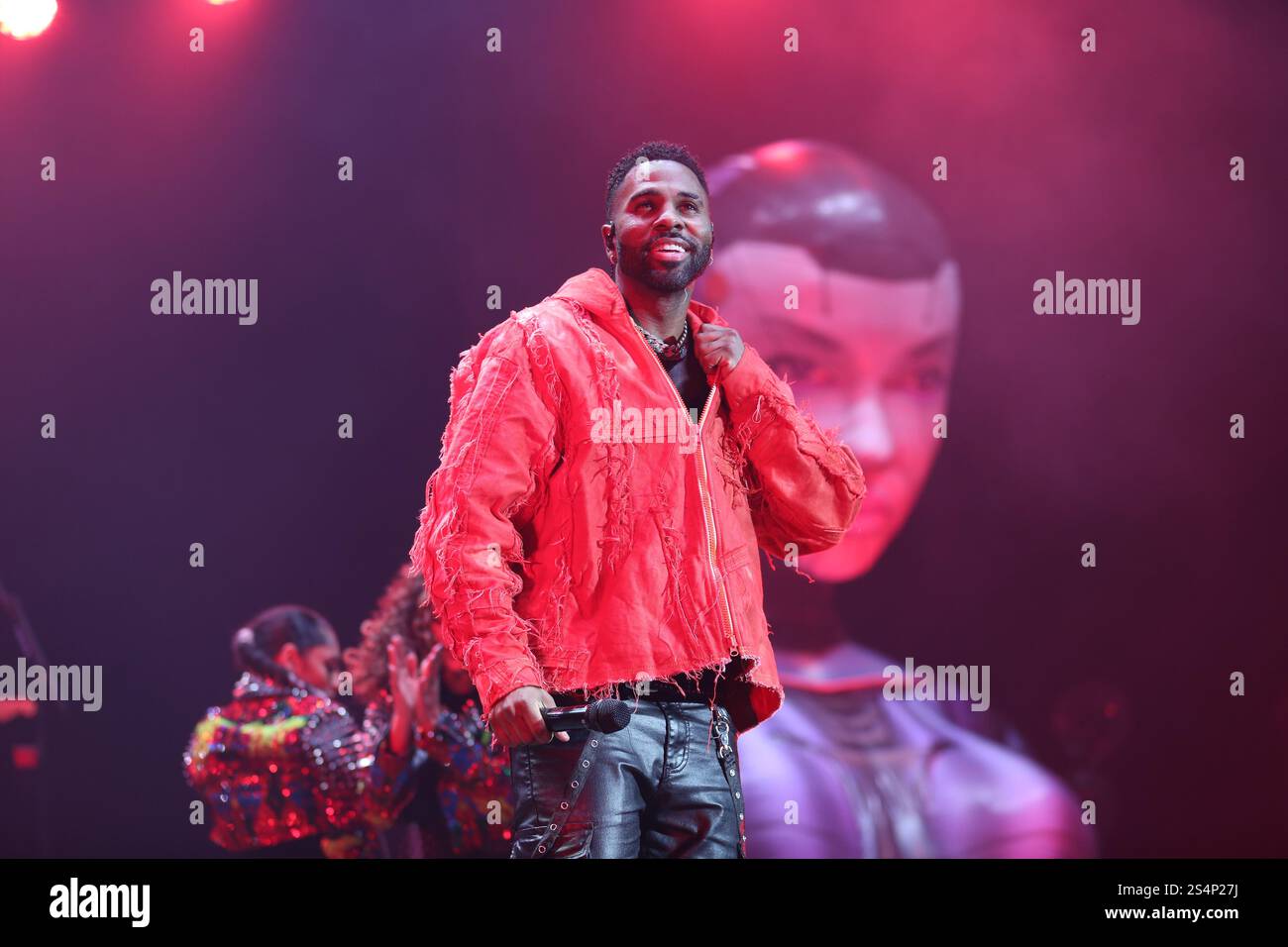 Jason Derulo performing at his Nu King World Tour at AO Arena on Sunday ...