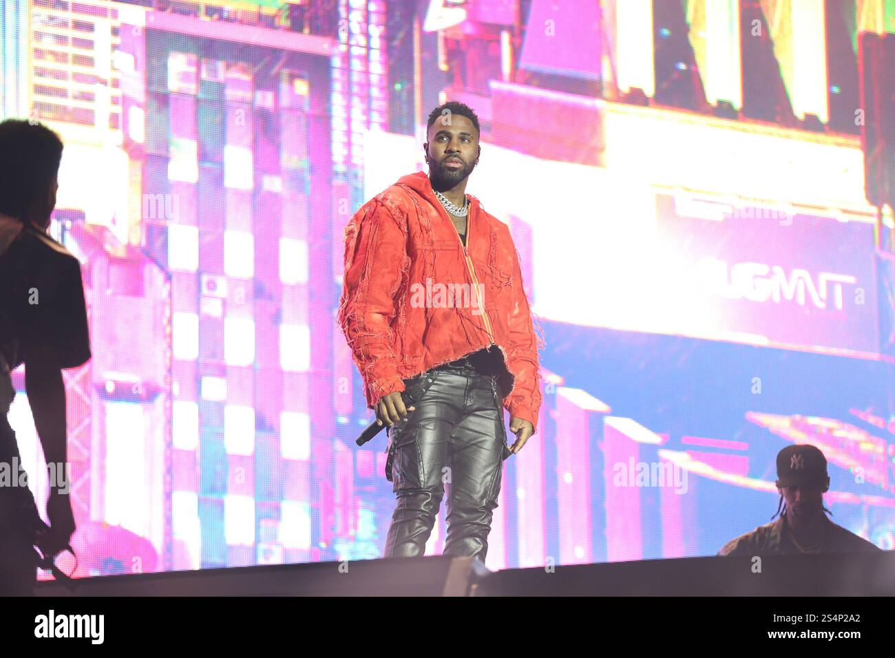 Jason Derulo performing at his Nu King World Tour at AO Arena on Sunday ...
