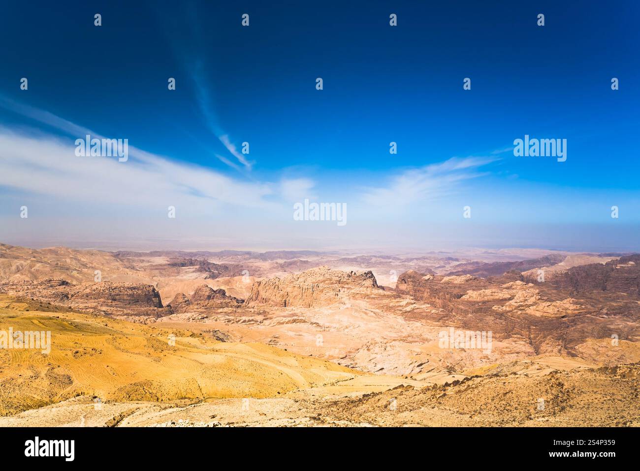 mountain panorama of Jordan near Petra Stock Photo - Alamy