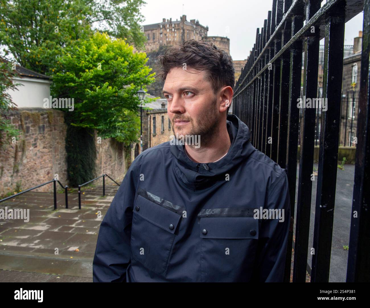 August 15th 2024: Actor Kerr Logan portrait, Vennel steps, Edinburgh ...