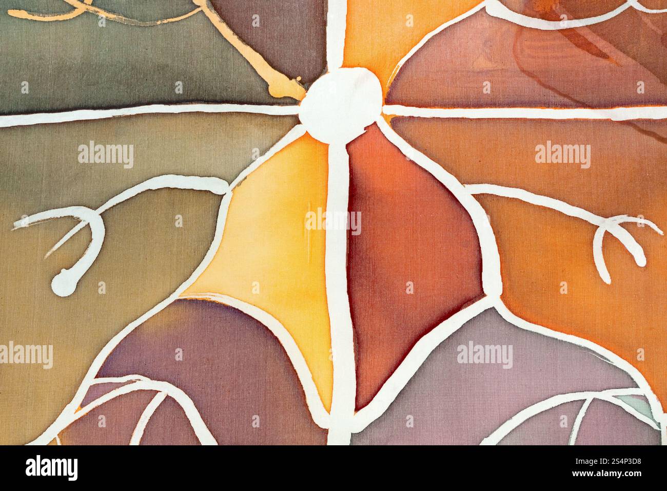 Red batik silk scarf hi-res stock photography and images - Alamy
