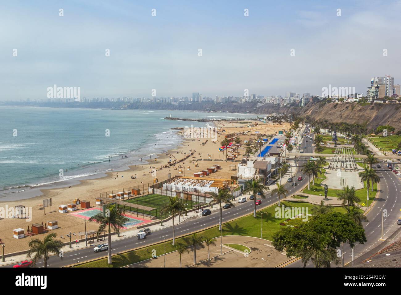 Coastline at Chorrillos District - Lima, Peru Stock Photo - Alamy