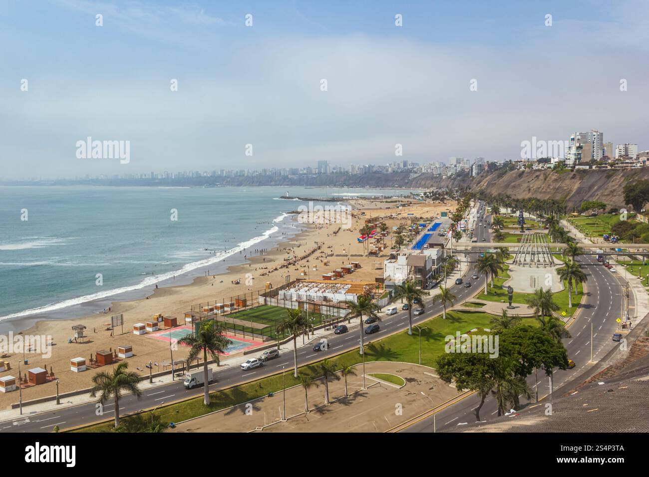 Coastline at Chorrillos District - Lima, Peru Stock Photo - Alamy