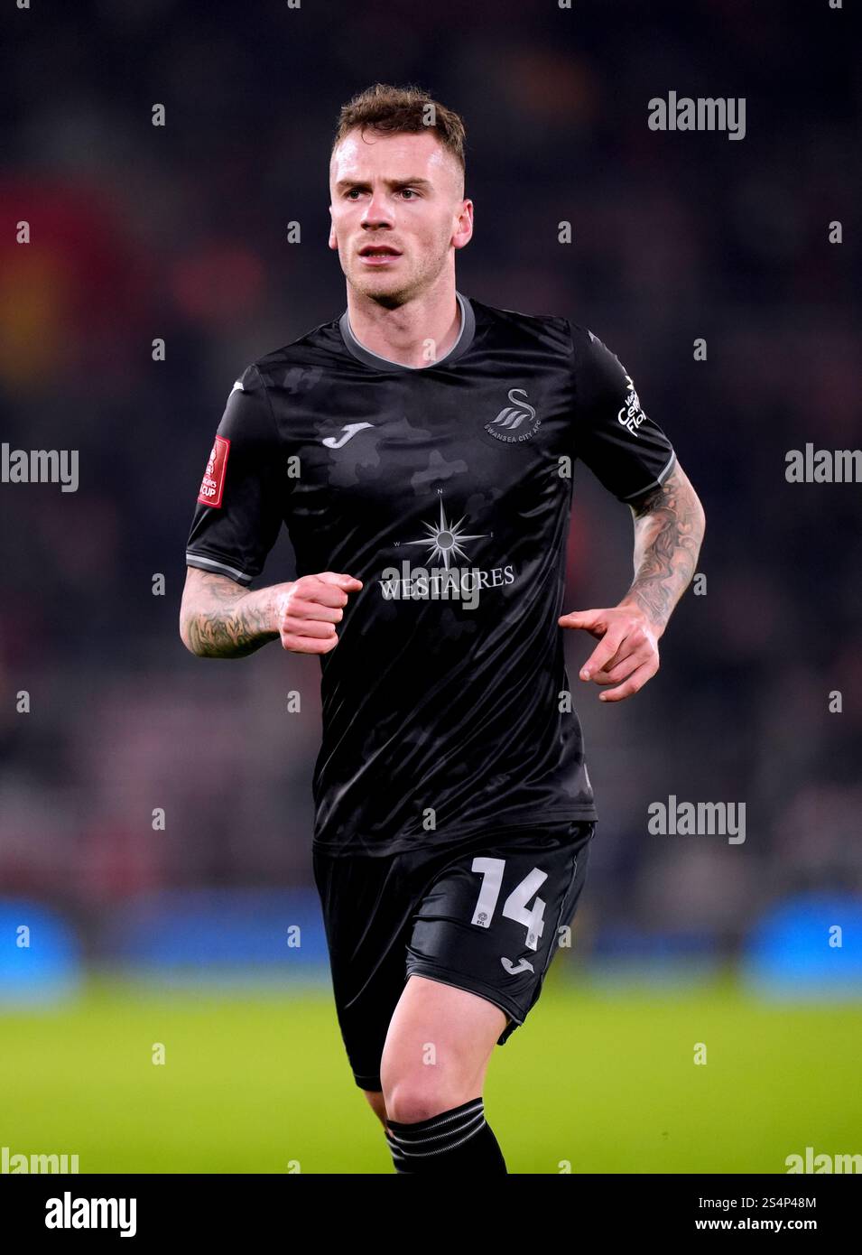 Swansea City's Josh Tymon during the Emirates FA Cup third round match ...