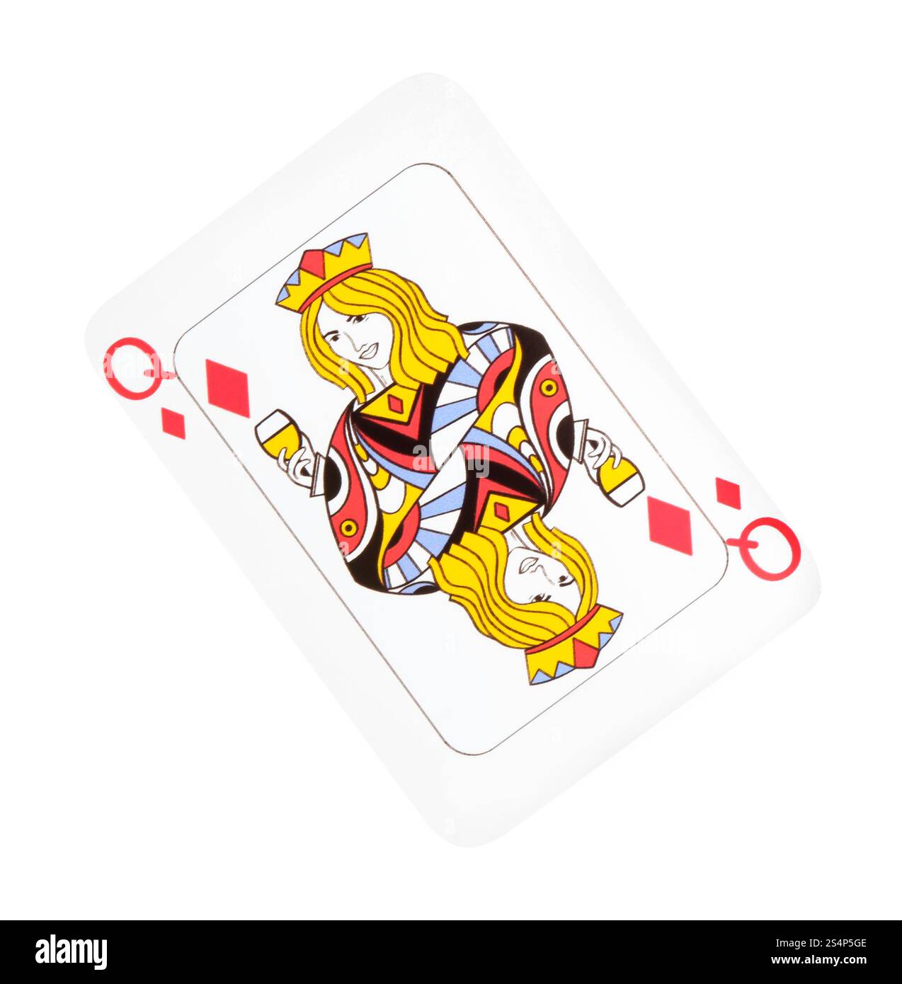 Poker game. One playing card isolated on white Stock Photo - Alamy