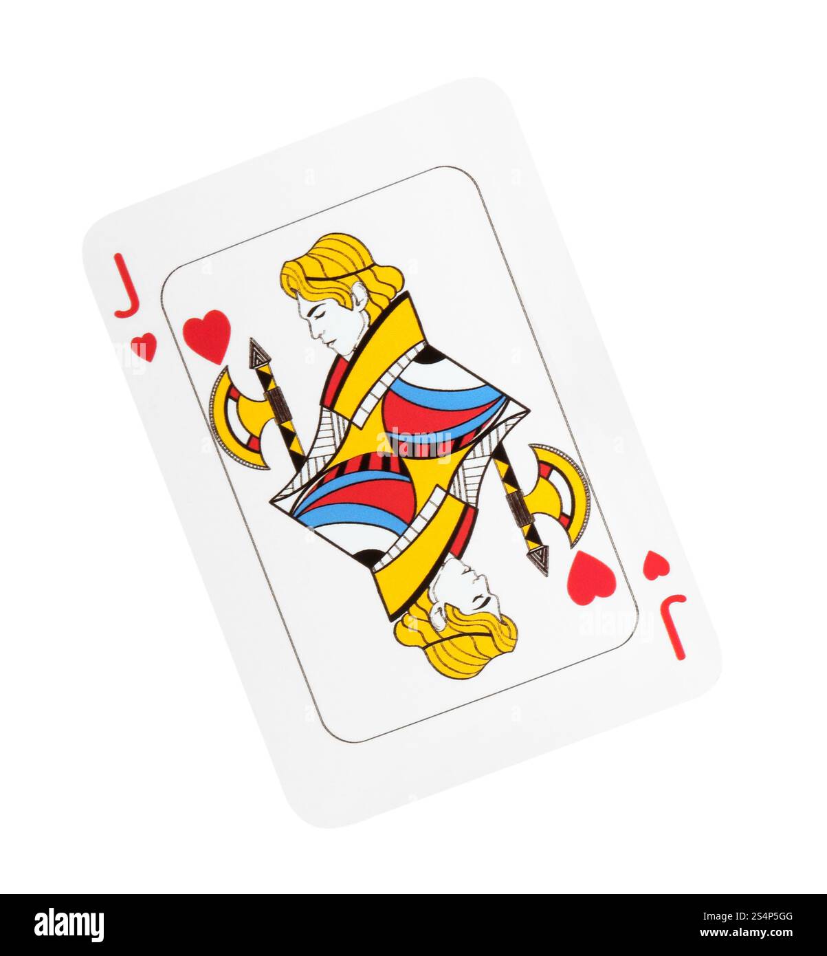 Poker game. One playing card isolated on white Stock Photo - Alamy