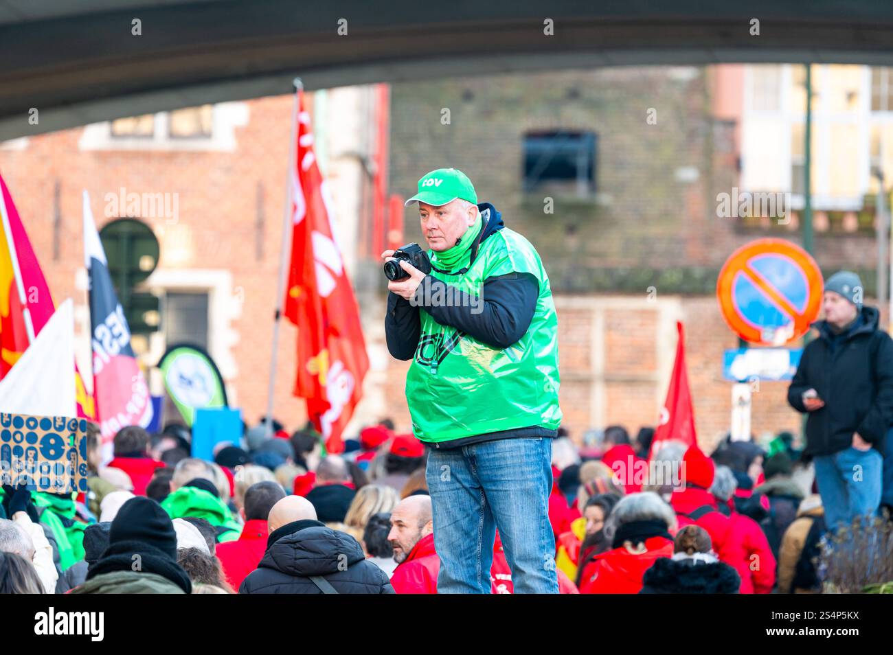 National strike and protestation march against pension budget plans ...