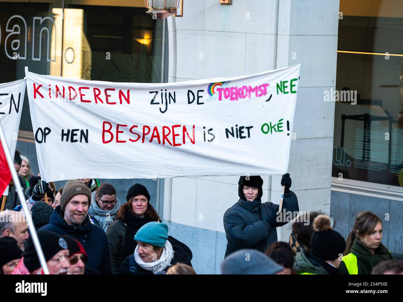 National strike and protestation march against pension budget plans ...