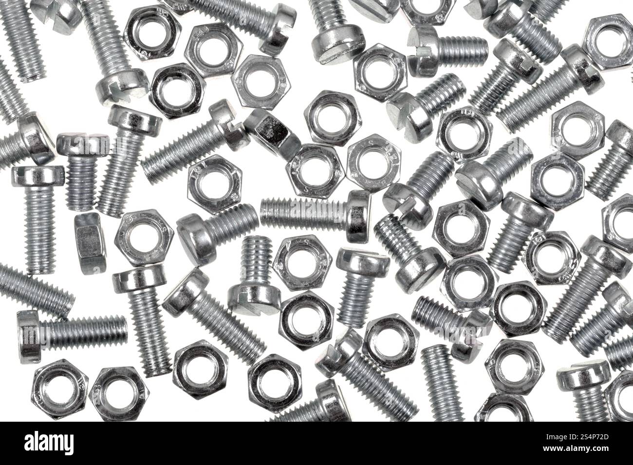 background from many bolts and screw nuts Stock Photo - Alamy