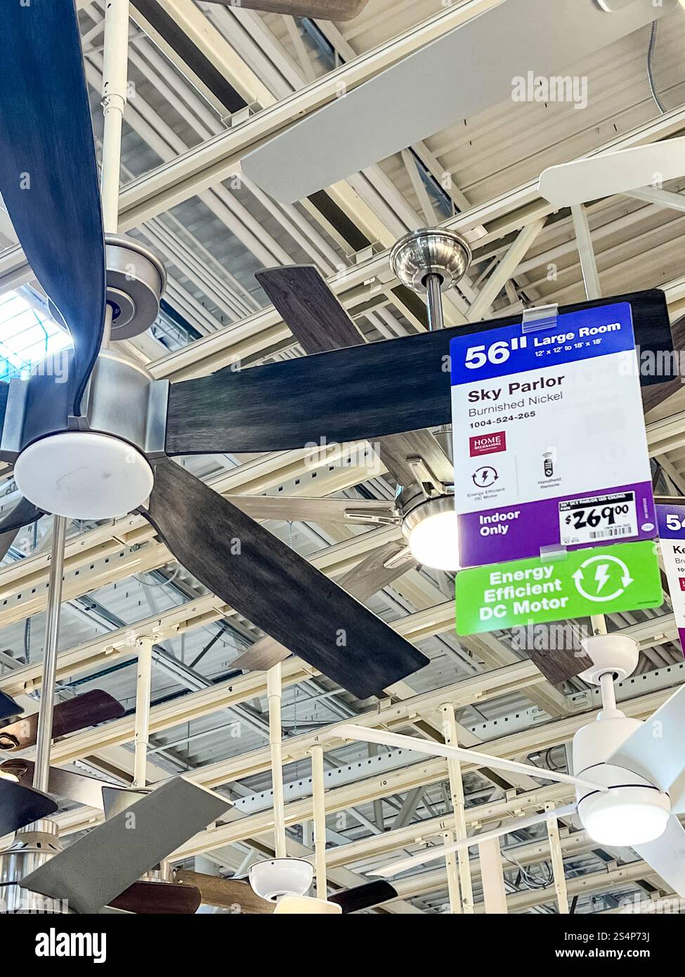 Ceiling Fan Display in Hardware Store Stock Photo - Alamy