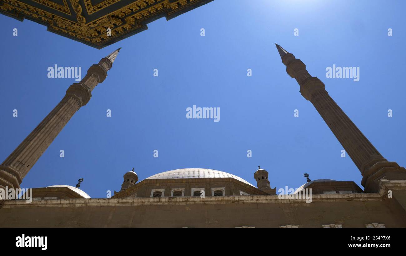 Minaret of Mosque of Muhammad Ali, Cairo Citadel, Egypt Stock Photo - Alamy