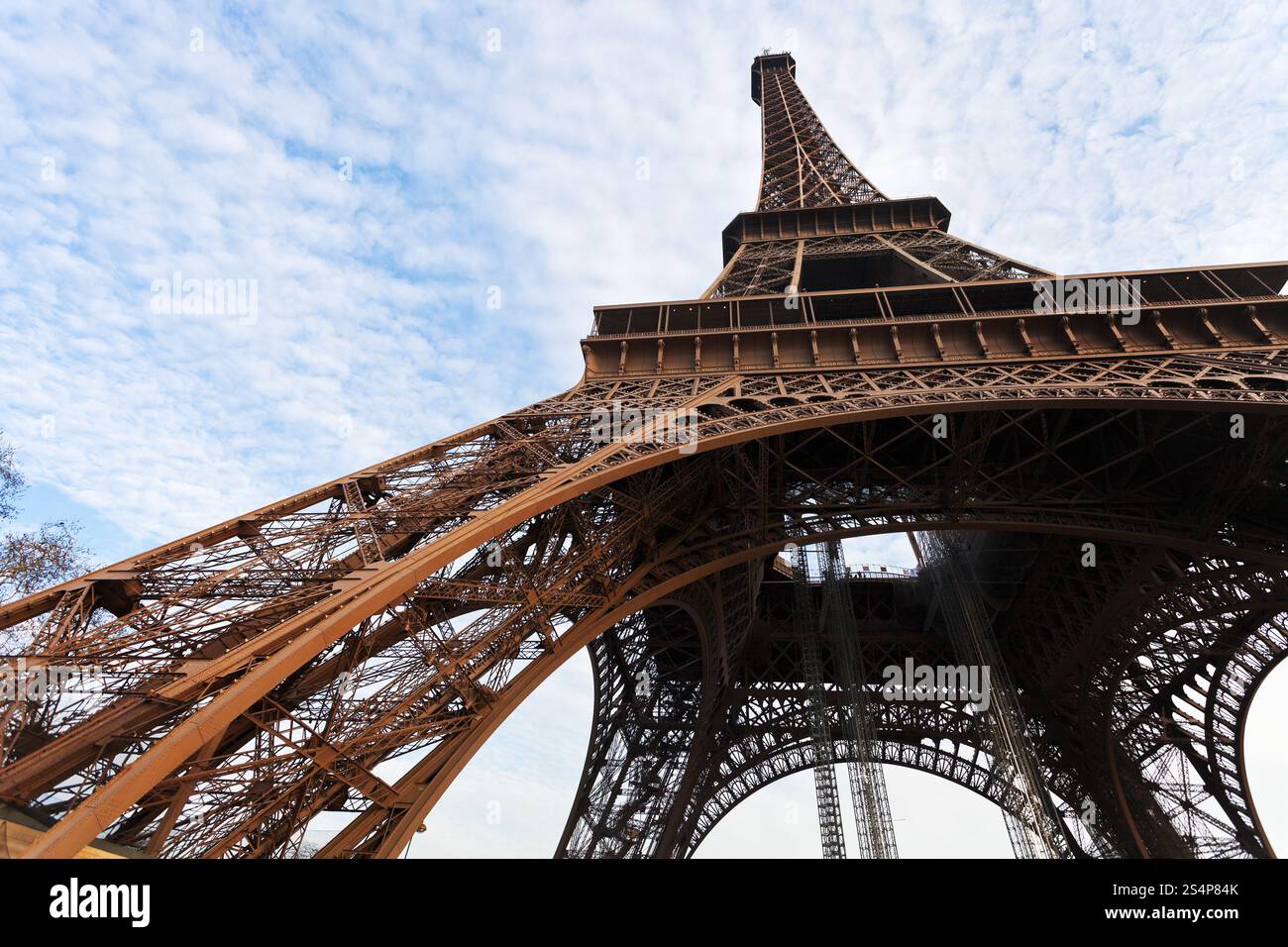 arch abutments of eiffel tower in Paris Stock Photo - Alamy