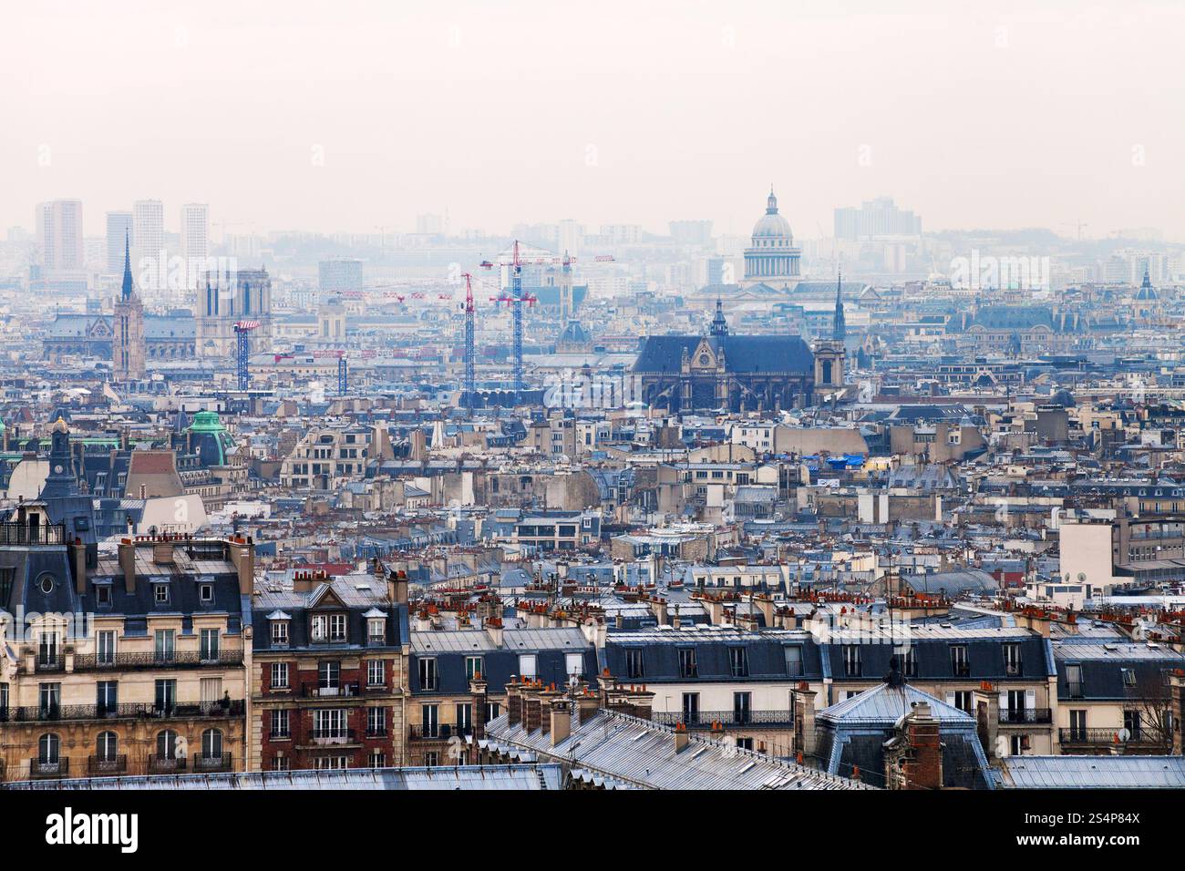 skyline of Paris city in march, France Stock Photo - Alamy