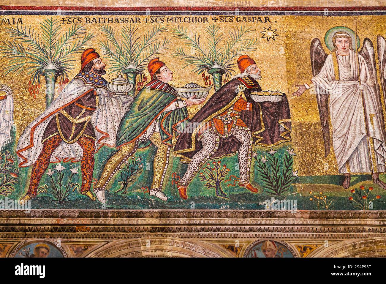 Mosaic three magi on wall hi-res stock photography and images - Alamy