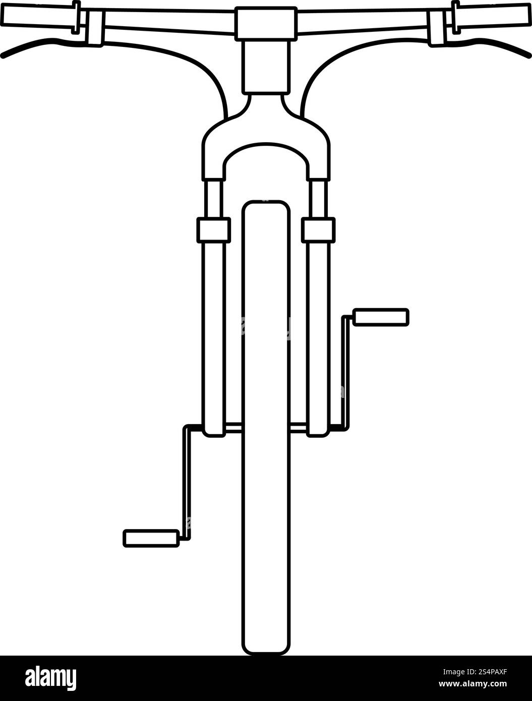 Bike Icon. Outline Simple Design. Vector Illustration Stock Vector ...