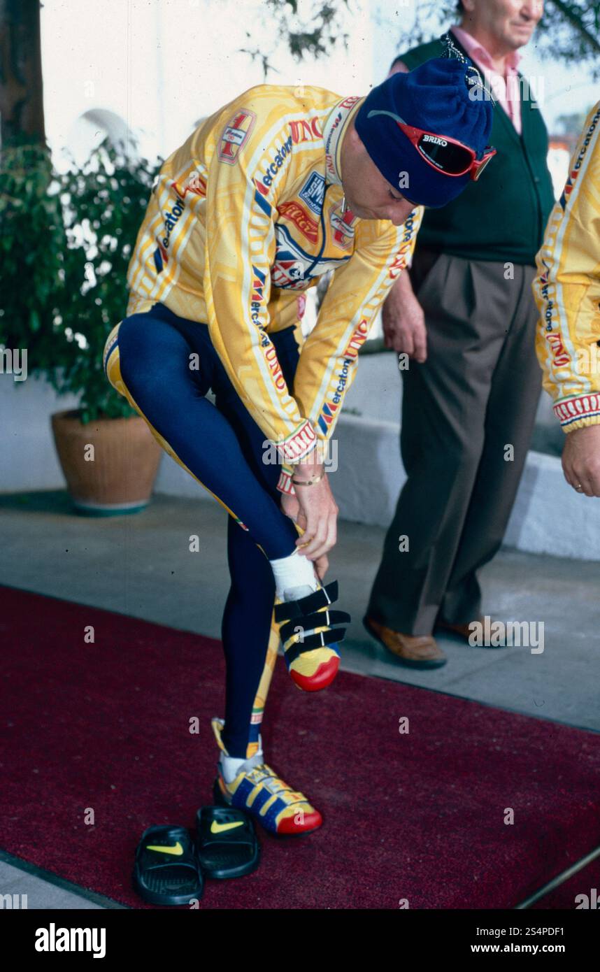 Italian professional road racing cyclist Marco Pantani, 1997 Stock ...