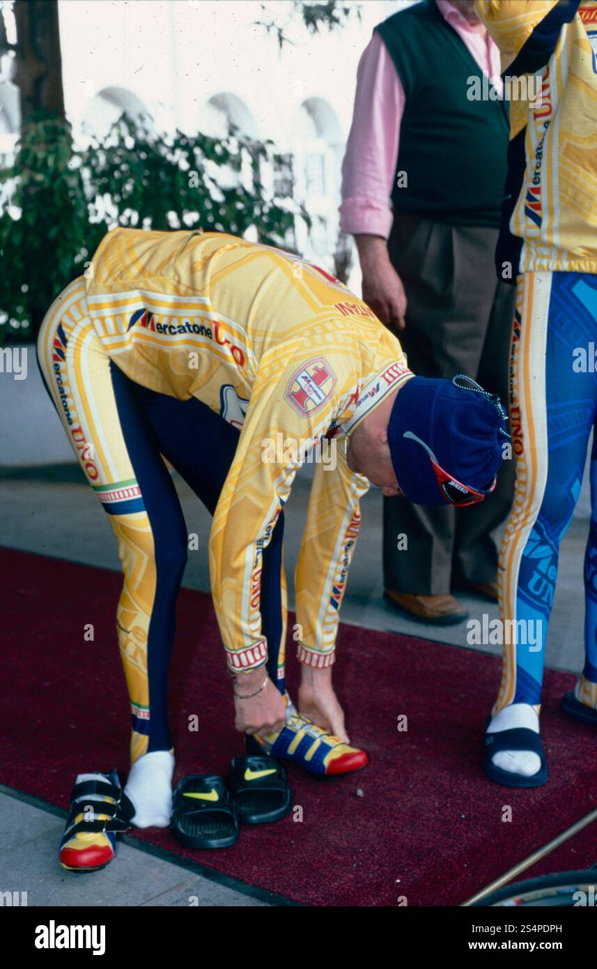 Italian professional road racing cyclist Marco Pantani, 1997 Stock ...