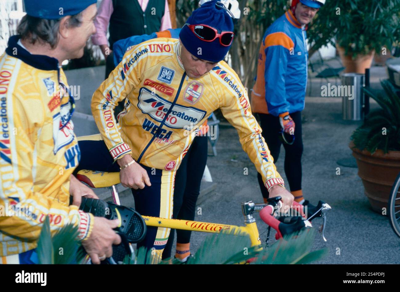 Italian professional road racing cyclist Marco Pantani, 1997 Stock ...