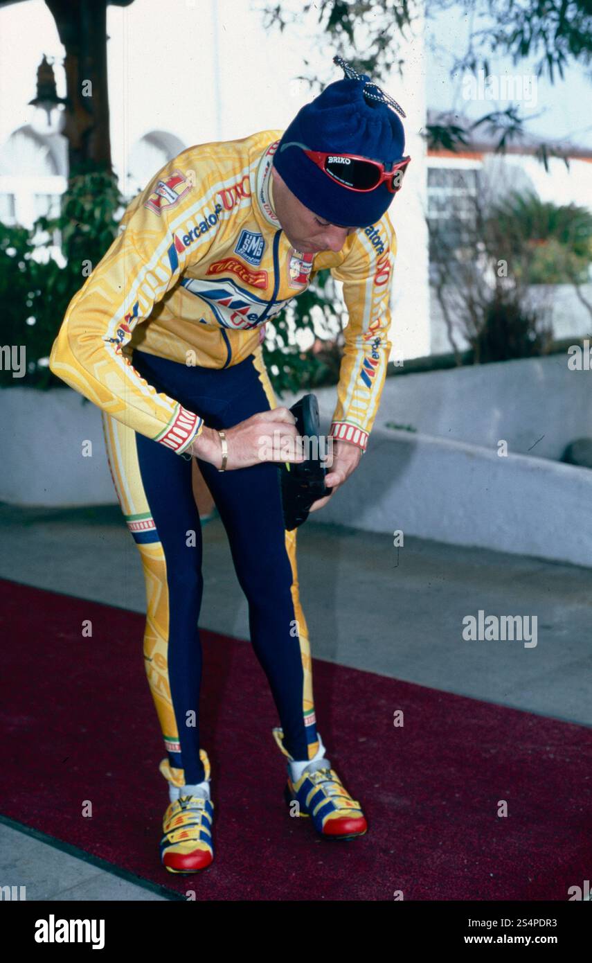 Italian professional road racing cyclist Marco Pantani, 1997 Stock ...