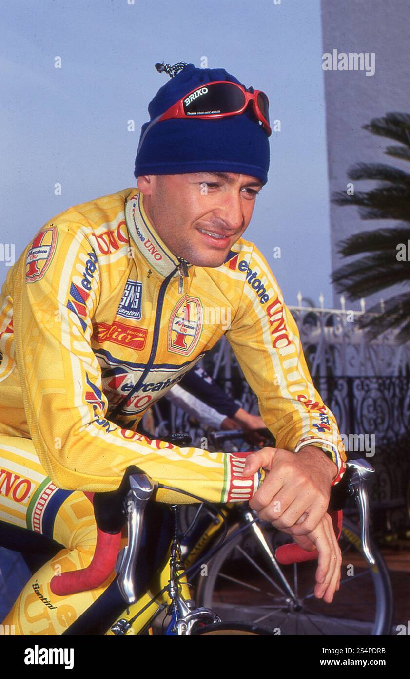 Italian professional road racing cyclist Marco Pantani, 1997 Stock ...