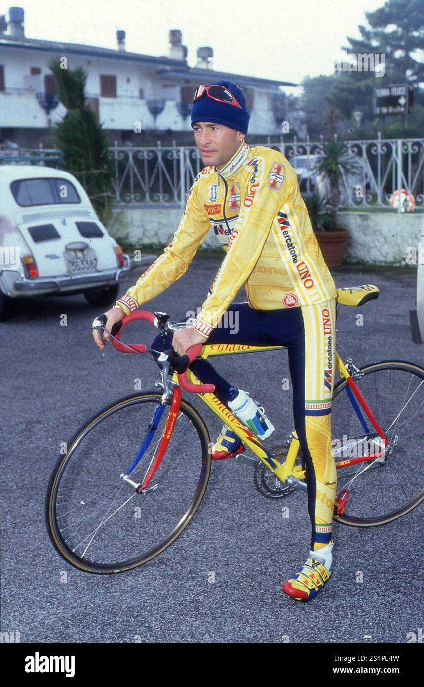 Italian professional road racing cyclist Marco Pantani, 1997 Stock ...