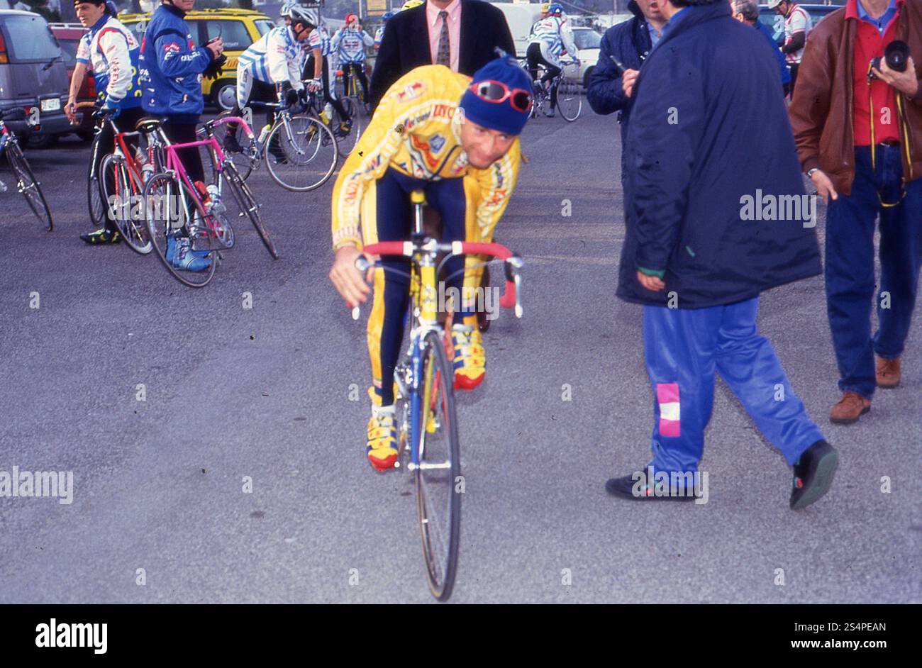 Italian professional road racing cyclist Marco Pantani, 1997 Stock ...