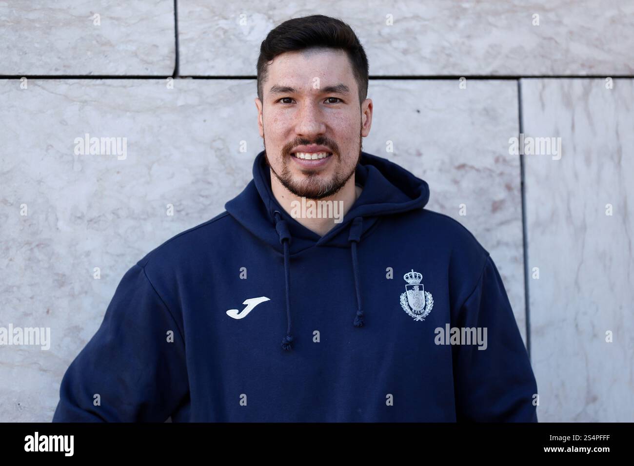 Alex Dujshebaev, Spanish handball player, pose for photo after an ...