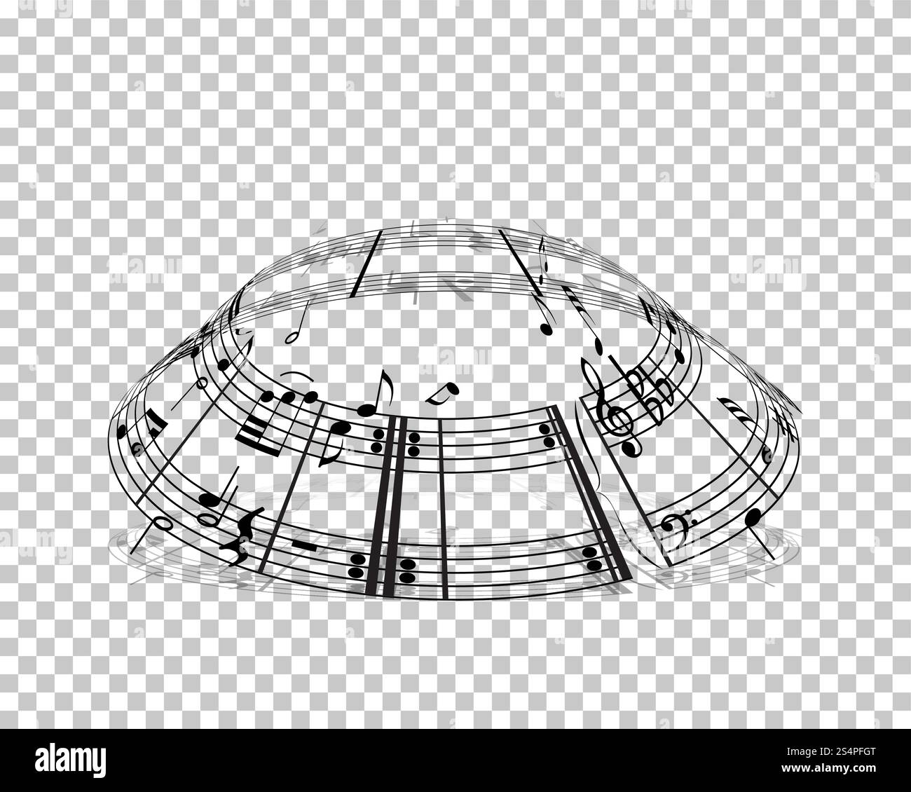 Vector Notes Design With Transparency Grid on Back. Vector Illustration ...