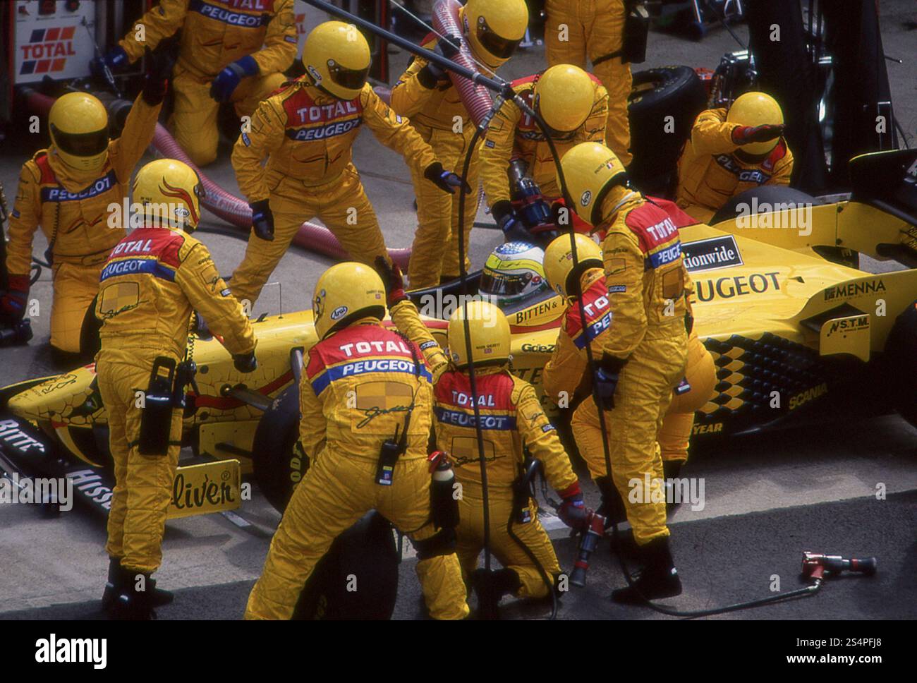 Italian motorsports racing driver Giancarlo Fisichella on Jordan ...