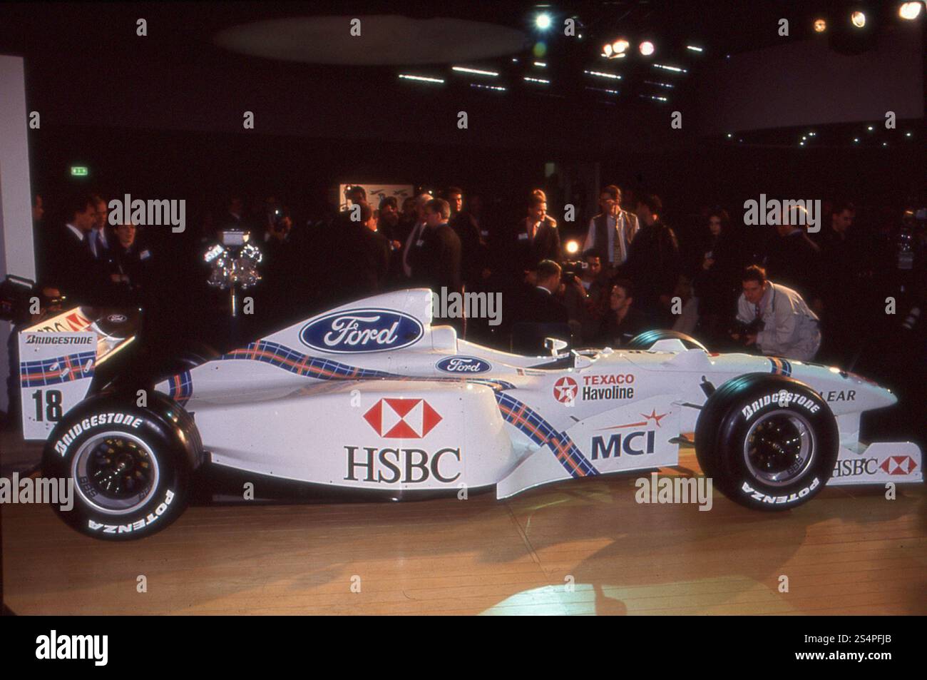 Stewart Ford SF-2 F1 car launch, 1998 Stock Photo - Alamy