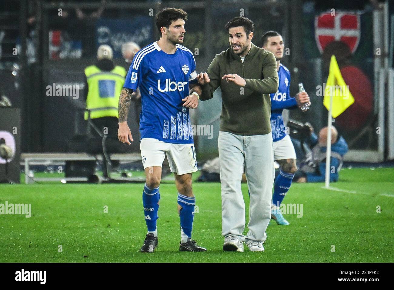 Patrick CUTRONE of Como and Cesc FABREGAS of Como during the Italian ...