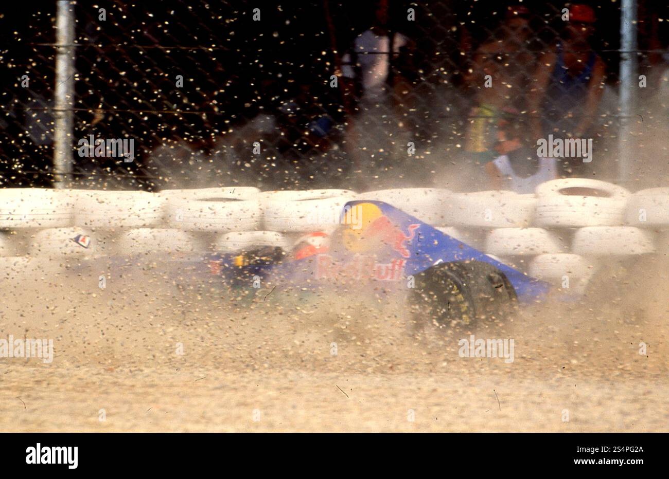 British motorsports racing driver Johnny Herbert on Sauber Petronas F1 ...