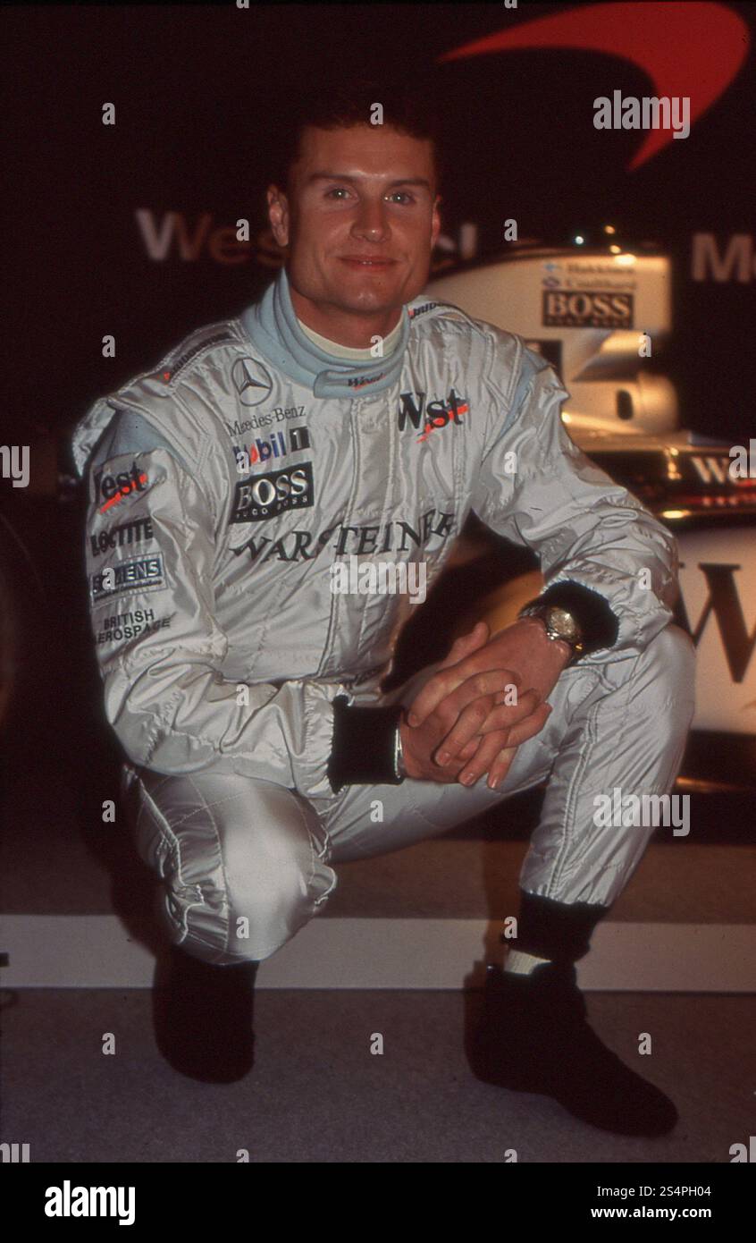 British F1 racing driver David Coulthard at the McLaren Mercedes launch ...