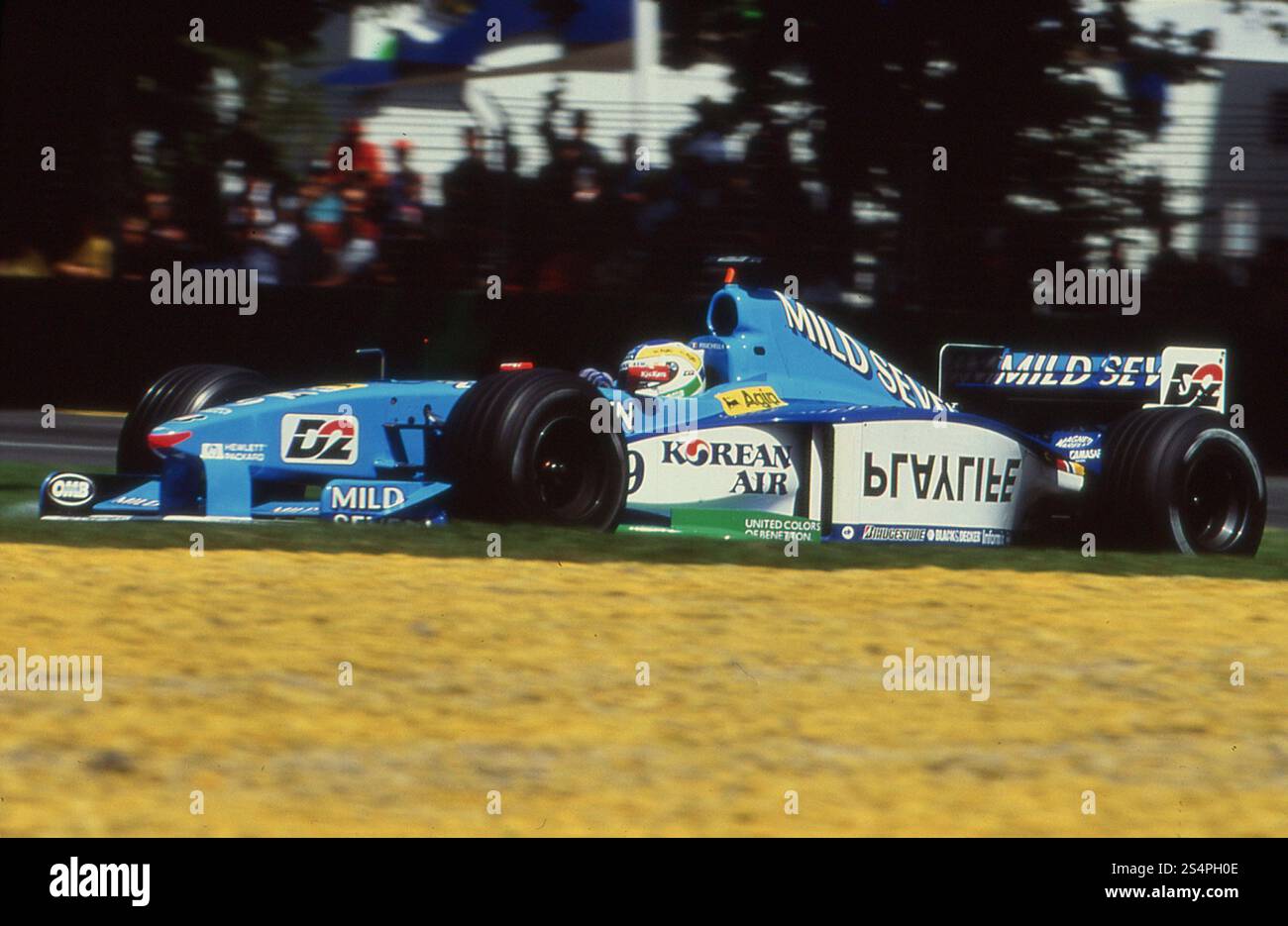 Italian motorsports racing driver Giancarlo Fisichella on Benetton ...