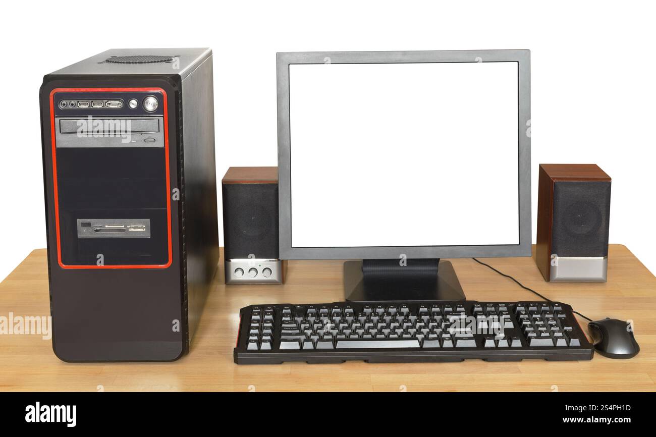 Desktop computer speakers keyboard hi-res stock photography and images ...