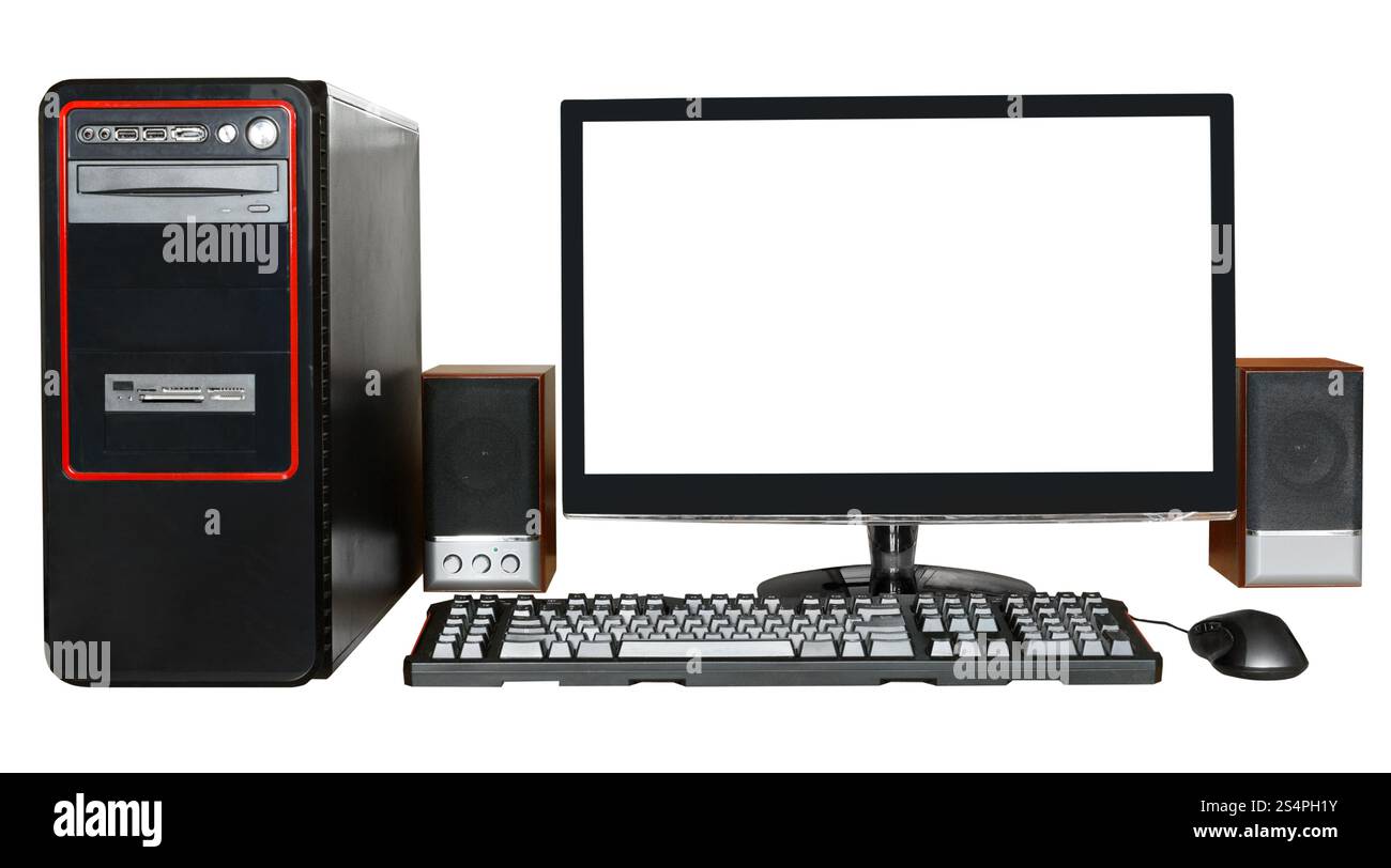 Desktop computer speakers keyboard hi-res stock photography and images ...