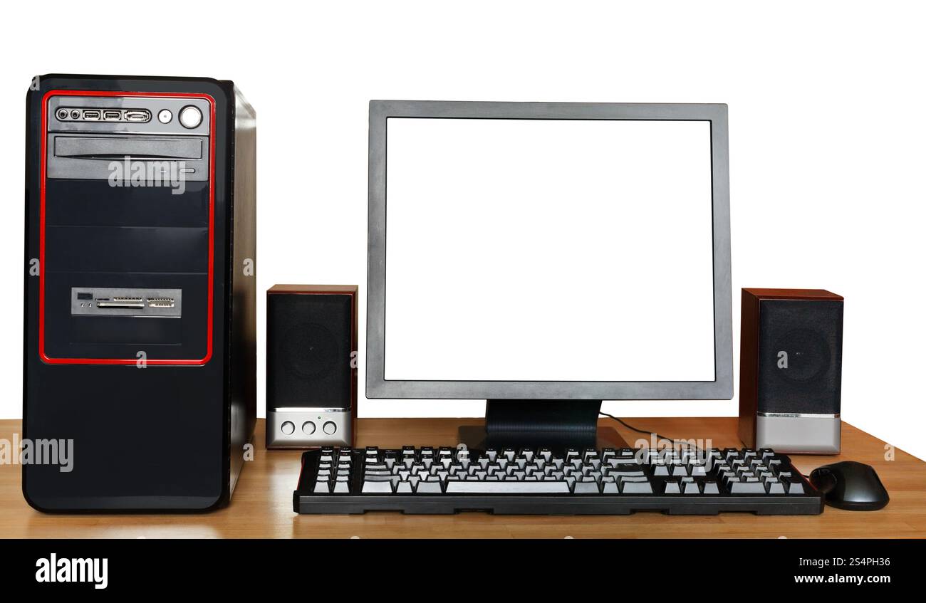 Desktop computer speakers keyboard hi-res stock photography and images ...