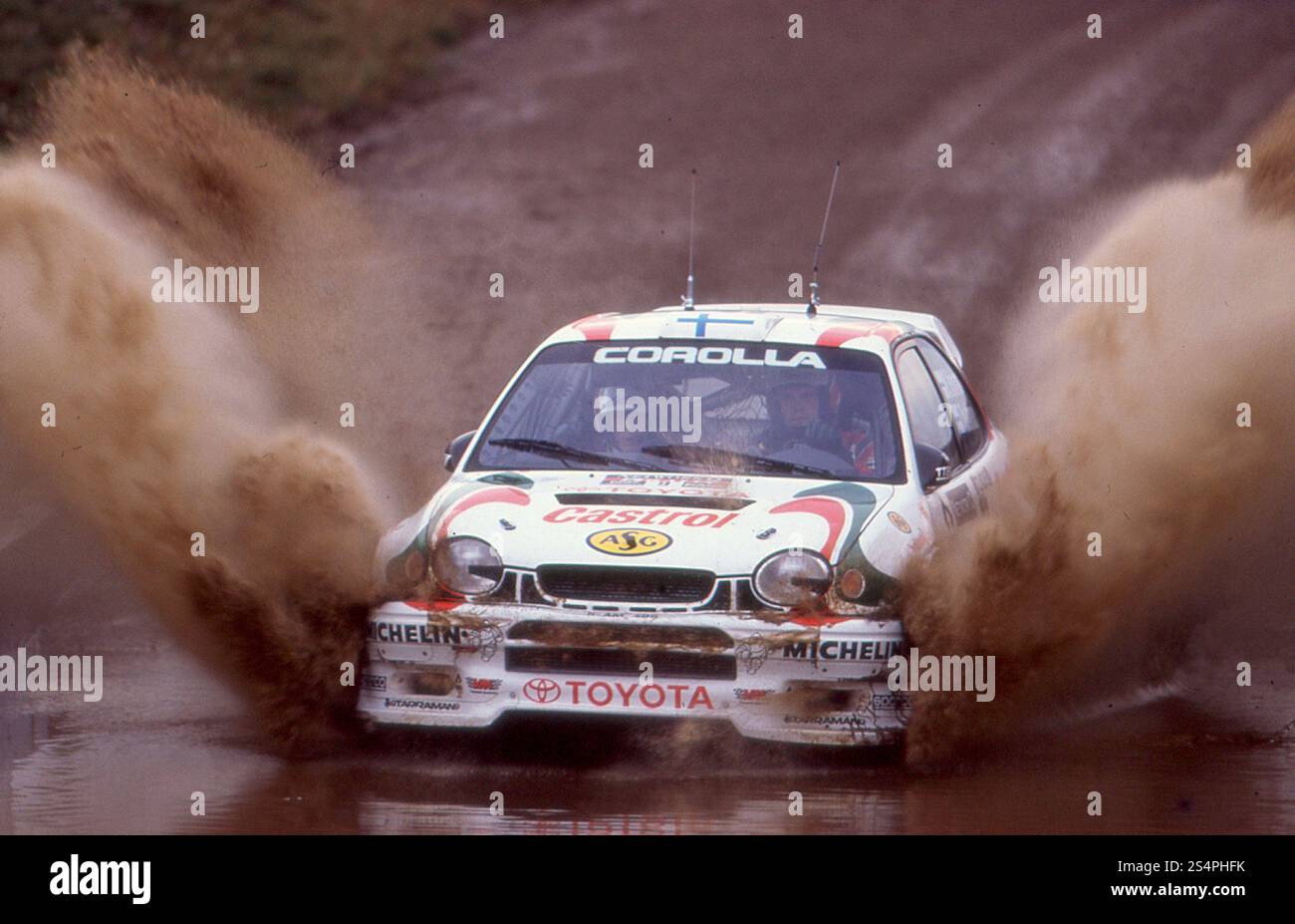 Finnish car race driver Marcus Gronholm at the RAC Rally, 1997 Stock ...
