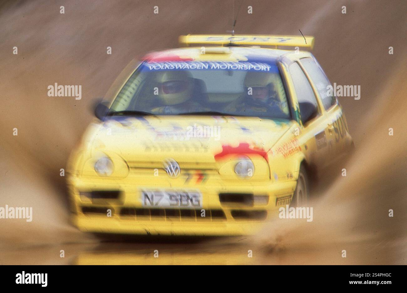 British car race driver Allister McRae at the RAC Rally, 1997 Stock ...