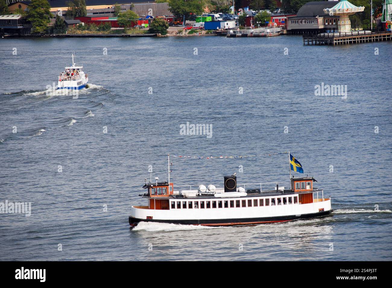 boats in water of Strommen Bay in Stockholm, Sweden Stock Photo - Alamy
