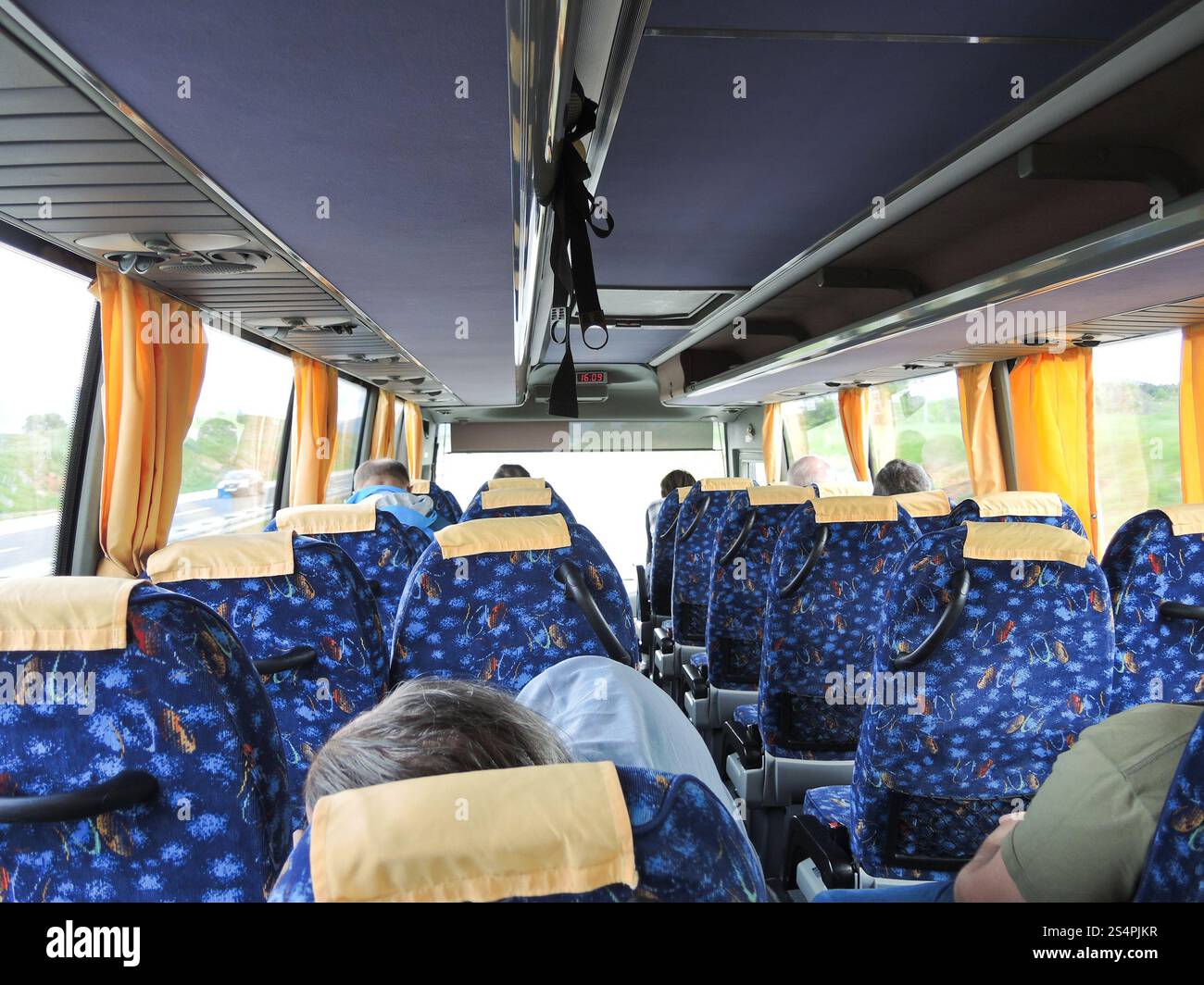 tourist in bus during european bus tour Stock Photo - Alamy